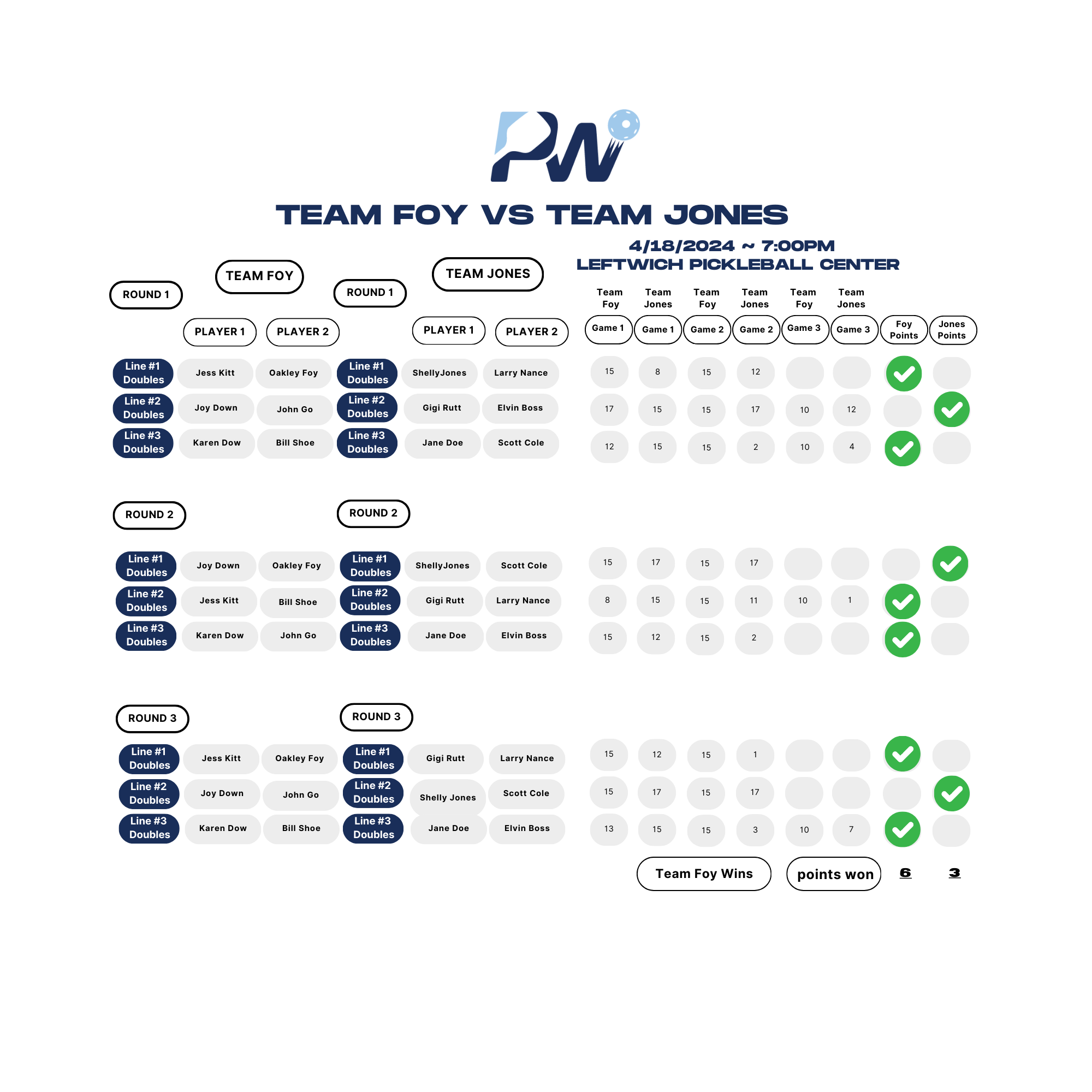 Pickleball Leagues - Paddle War